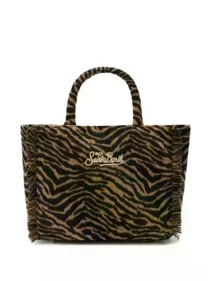 MC2 SAINT BARTH Colette Zebra-print Tote Bag - Neutrals