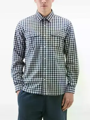 Woolrich Micro-checked Cotton Shirt - Blue