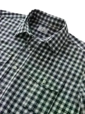 Woolrich Micro-checked Cotton Shirt - Blue