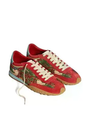 HOFF Bridge Morris Floral-print Sneakers - Red