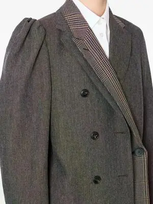 Kolor Herringbone Panelled Overcoat