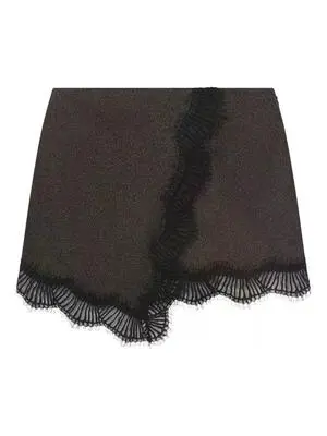 A.L.C. Sophia Lace-trim Mini Skirt - Brown