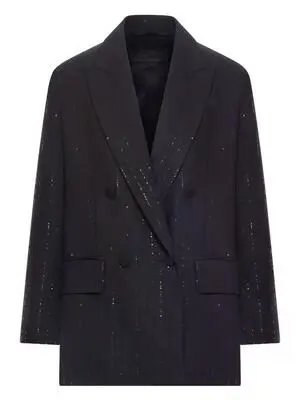 Max Mara Appia Double-breasted Blazer - Black