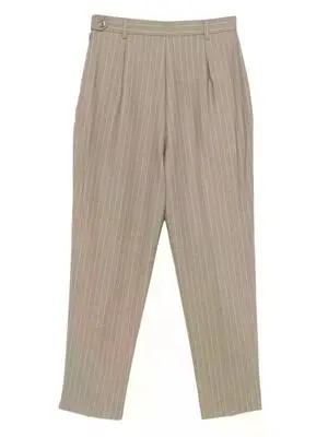 Rochas Pinstriped Pleated Trousers