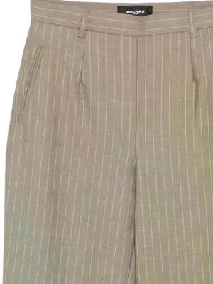 Rochas Pinstriped Pleated Trousers
