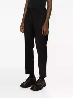 DELL'OGLIO Pleated Tailored Trousers - Black