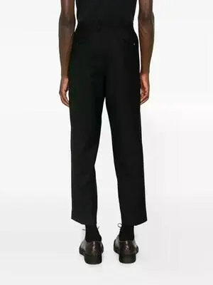 DELL'OGLIO Pleated Tailored Trousers - Black