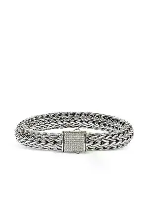John Hardy Sterling Icon Diamond Bracelet - Silver
