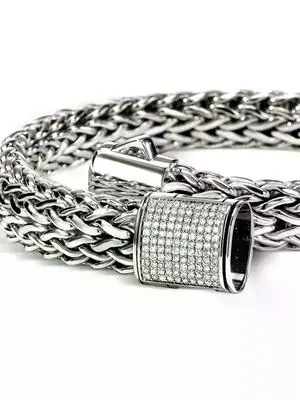 John Hardy Sterling Icon Diamond Bracelet - Silver