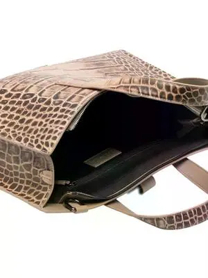 Emporio Armani Crocodile-effect Tote Bag
