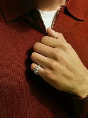 John Hardy Icon Link Ring - Silver