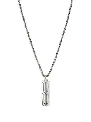 John Hardy Sterling Icon Tag Pendant Necklace - Silver