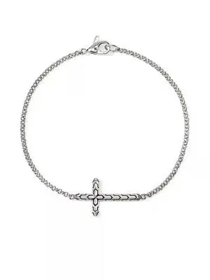 John Hardy Sterling Cross Bracelet - Silver