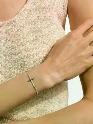 John Hardy Sterling Cross Bracelet - Silver