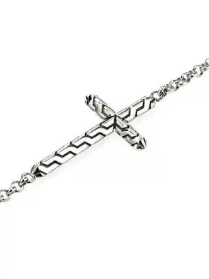 John Hardy Sterling Cross Bracelet - Silver