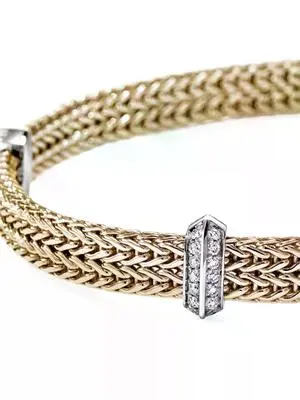 John Hardy 14k Yellow Icon Link Diamond Bracelet