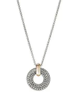 John Hardy Sterling And 14k Yellow Gold Icon Link Pendant Necklace - Silver
