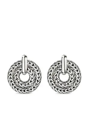 John Hardy Sterling Icon Link Earrings - Silver
