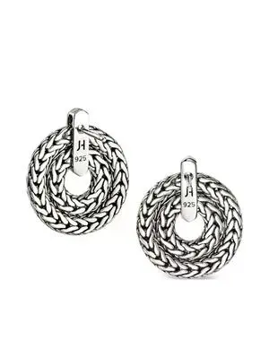John Hardy Sterling Icon Link Earrings - Silver
