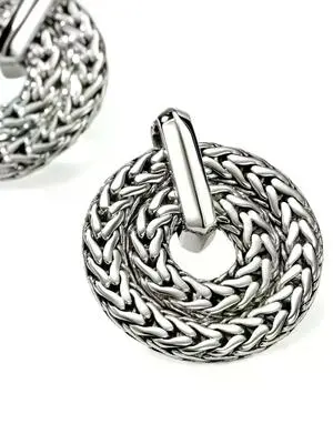 John Hardy Sterling Icon Link Earrings - Silver