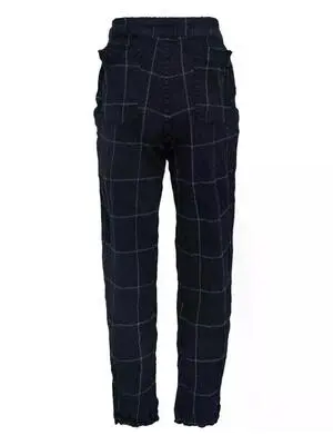 Comme Des Garçons Checked Trousers