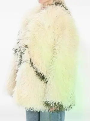 JAKKE Fur-effect Cocoon Coat