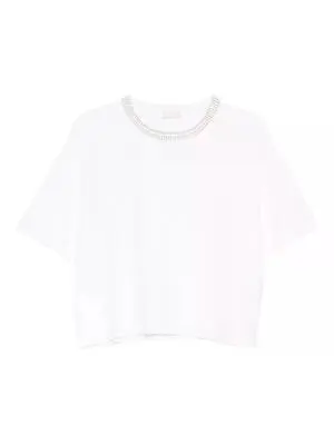 Liu Jo Embellished Crew-neck Top