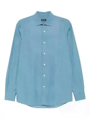 Zegna Cotton Shirt - Blue