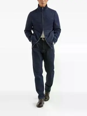 Brunello Cucinelli Hooded Jacket - Blue