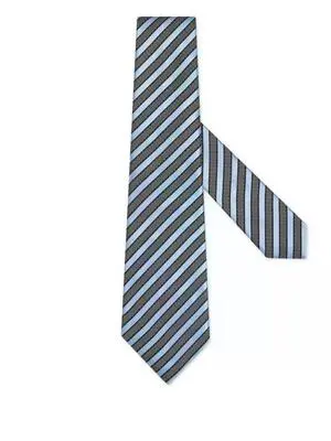 Zegna Striped Tie - Blue