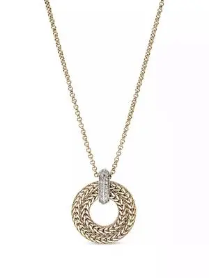 John Hardy 14k Yellow Icon Link Diamond Pendant Necklace - Gold