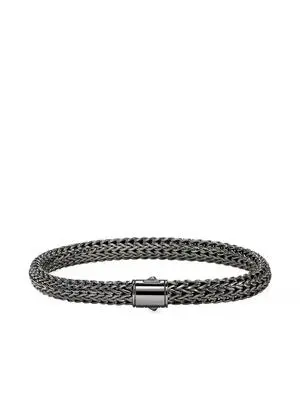 John Hardy Sterling Silver Icon Chain Bracelet - Black