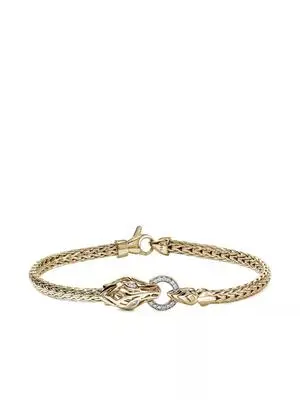 John Hardy 14k Yellow Naga Diamond Bracelet - Gold