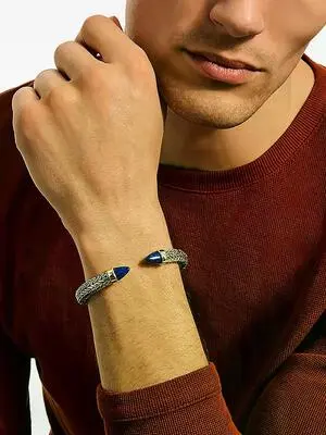 John Hardy Sterling Spear Lapis Lazuli Bracelet