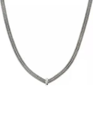 John Hardy Sterling Icon Link Diamond Necklace - Silver