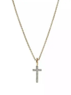 John Hardy 14k Yellow Cross Pendant Necklace - Gold