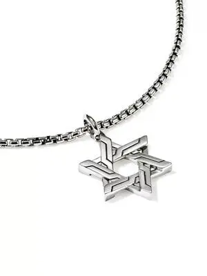 John Hardy Sterling Icon Star Of David Pendant Necklace - Silver