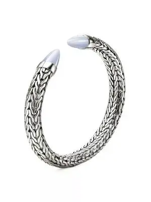 John Hardy Sterling Spear Blue Agate Bracelet - Silver