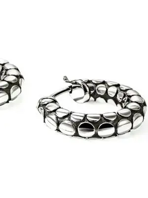 John Hardy Sterling Dot Hoop Earrings - Silver