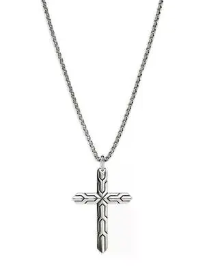 John Hardy Sterling Icon Cross Pendant Necklace - Silver