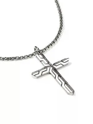 John Hardy Sterling Icon Cross Pendant Necklace