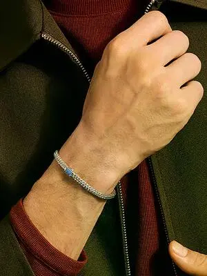 John Hardy Sterling Icon Sapphire Bracelet - Silver