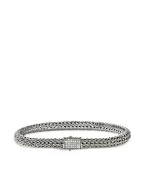 John Hardy Sterling Icon Diamond Bracelet - Silver