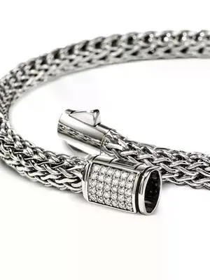 John Hardy Sterling Icon Diamond Bracelet - Silver