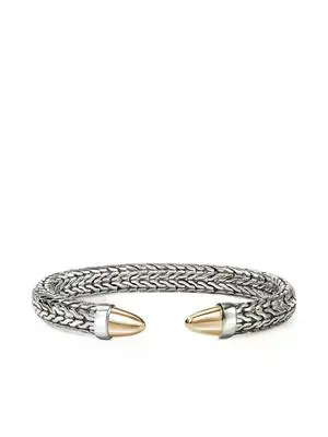 John Hardy Sterling And 14k Yellow Gold Spear Bracelet - Silver