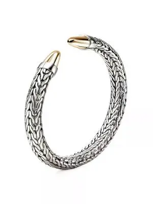 John Hardy Sterling And 14k Yellow Gold Spear Bracelet - Silver