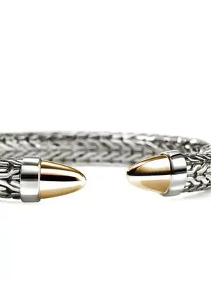 John Hardy Sterling And 14k Yellow Gold Spear Bracelet - Silver