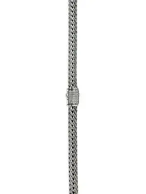 John Hardy Sterling Icon Diamond Necklace - Silver