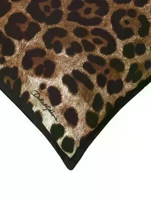 Dolce & Gabbana Small Leopard Canvas Cushion