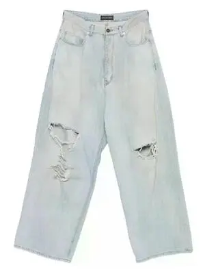 Balenciaga Ripped Detailing Jeans